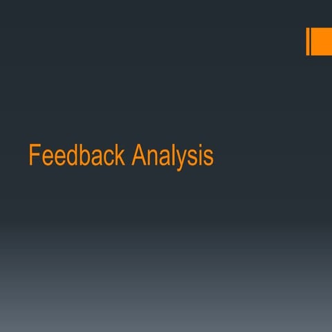 Feedback analysis | PPT