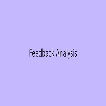 Feedback analysis | PPTX