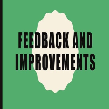 Feedback and improvements | PPTX