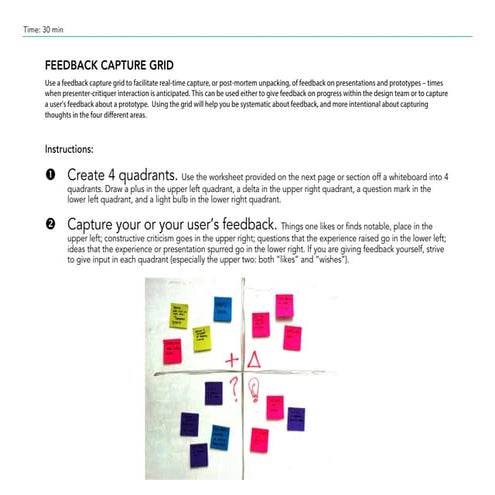 Feedback capture grid | PDF