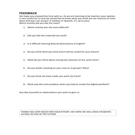 Feedback checklist | PDF