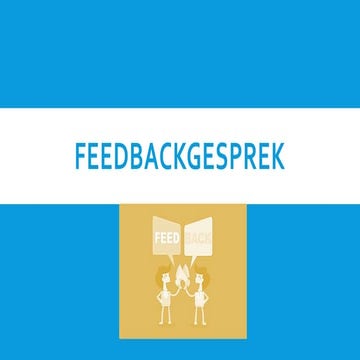 Feedbackgesprek | PPTX