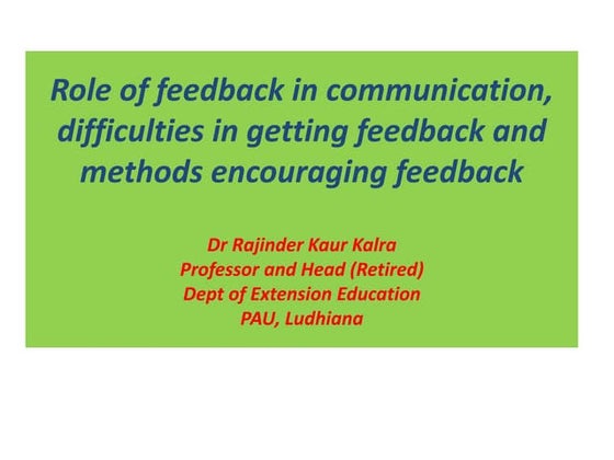 Communication Cycle | Communication | Communication process | PPTX