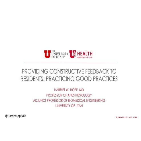 Module 3 Presentation - Providing Effective Feedback | PPTX