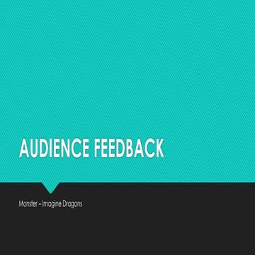 Importance of audience feedback | DOCX