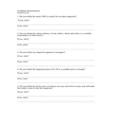 Spina Bifida Questionnaire | PDF
