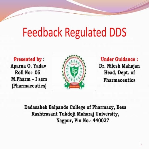 Sustained and controlled release drug delivery system | PPTX
