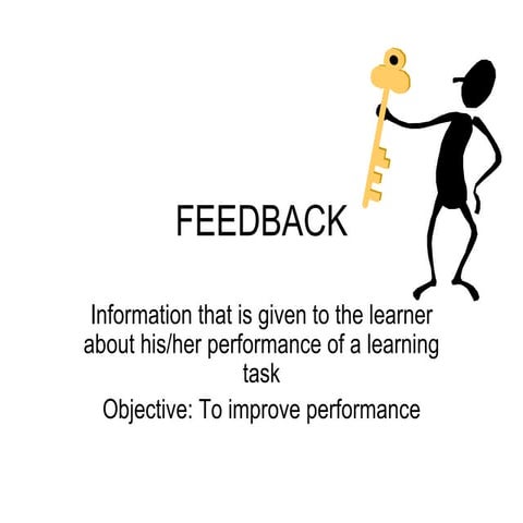 Feedback to learners & discipline | PPT | Educational Assessment ...