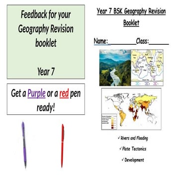 Feedback year 7 Geography Revision Booklet.pptx