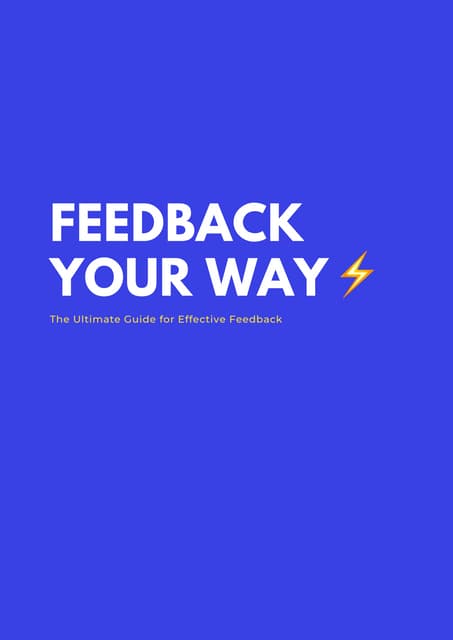 Giving and Receiving Constructive Feedback Powerpoint | PPTX