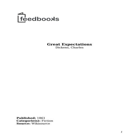 Great Expectations Charles Dickens | PDF