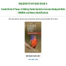 (B.O.O.K.$) Feeder Birds of Texas: A Folding Pocket Guide to Common ...