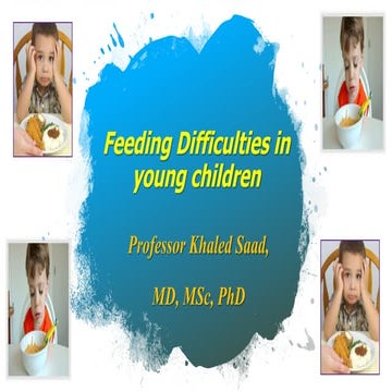 Feeding difficulties in young children | PPTX