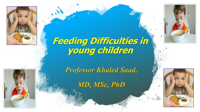 Feeding problems in children | PPTX