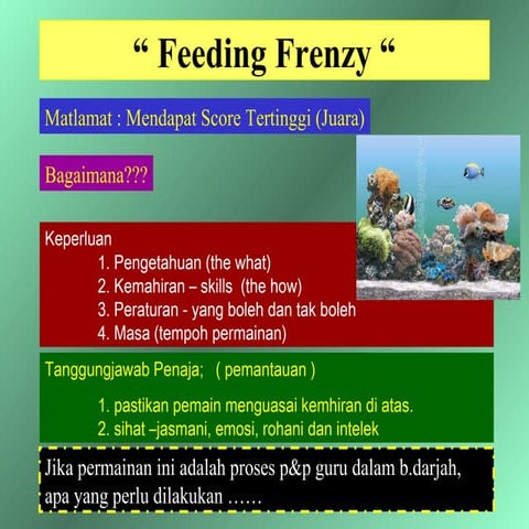 Feeding frenzy tot bengkel b | PPT
