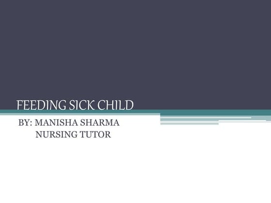 Feeding problems in children | PPTX | Digestive Disorders | Diseases ...
