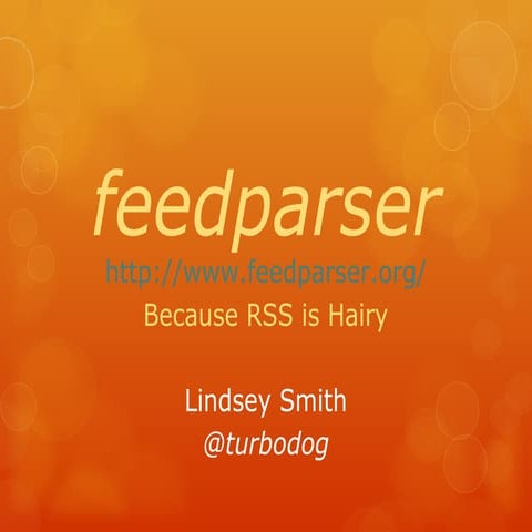 Feedparser | PPT