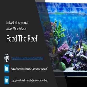 Feed The Reef - Final architecture presentation | PPT