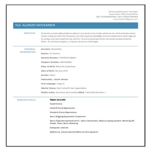 Gav's CV | PDF