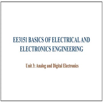 Semiconductor Technology For Electrcial Engineering Pptx