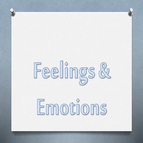 Feelings and emotions | PPTX