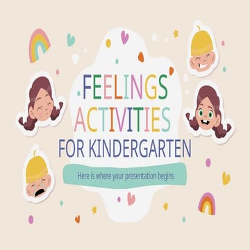 Feelings Activities for Kindergarten.pptx