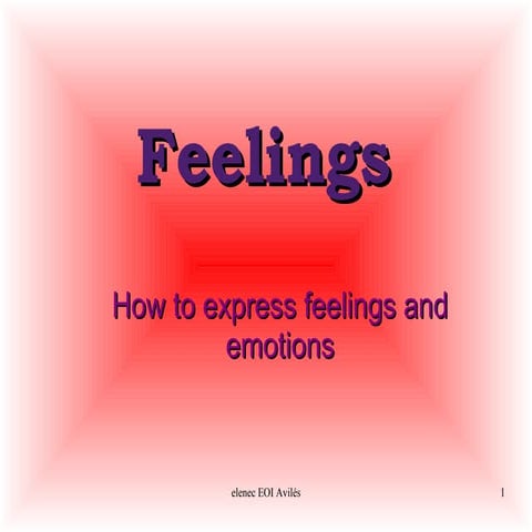 Feelings and emotions | PPT