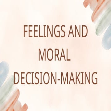 Rae, Moral Choices: Ch4 - Making ethical decisions | PDF