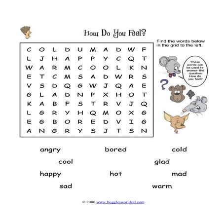 Feeling Wordsearcheasy | PDF