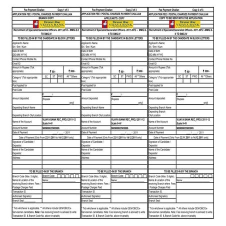 Fee payment challan | PDF