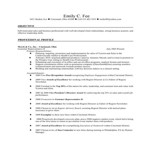 Fee Resume 2010 | DOCX