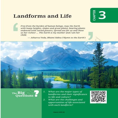 Landforms-And-Life (1).pdf detailed explanation ppt 6th class social | PDF