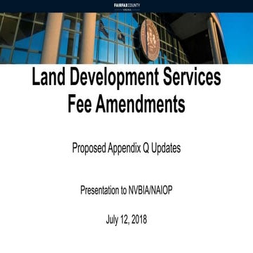 Land Development Services Fee Amendments | PPT