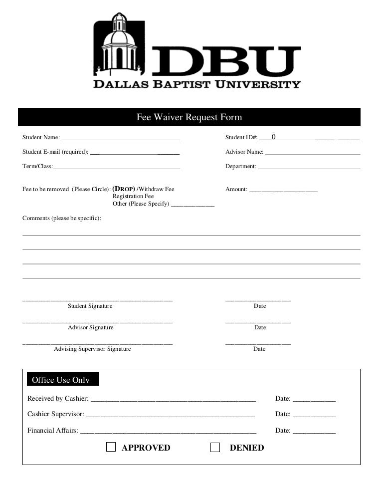 Fee Waiver Form fee-waiver-form