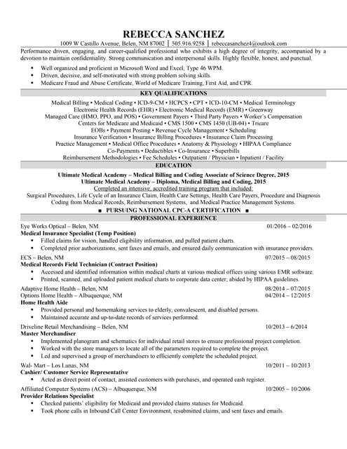 Janette Lee Carosone Resume (1) | DOCX | Healthcare Industry | Industries