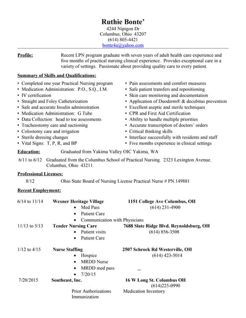 Ruth Resume 2016 | PDF