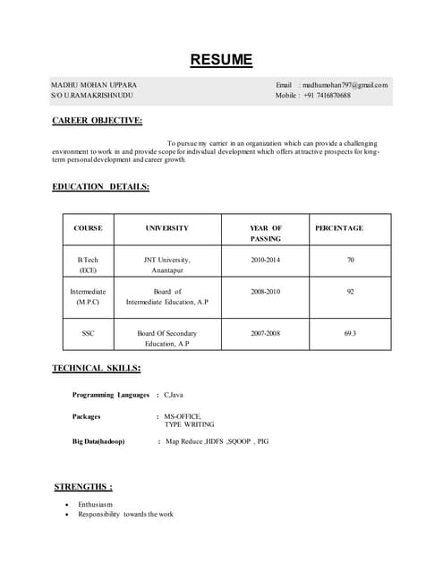 SRINIVAS-RESUME | PDF