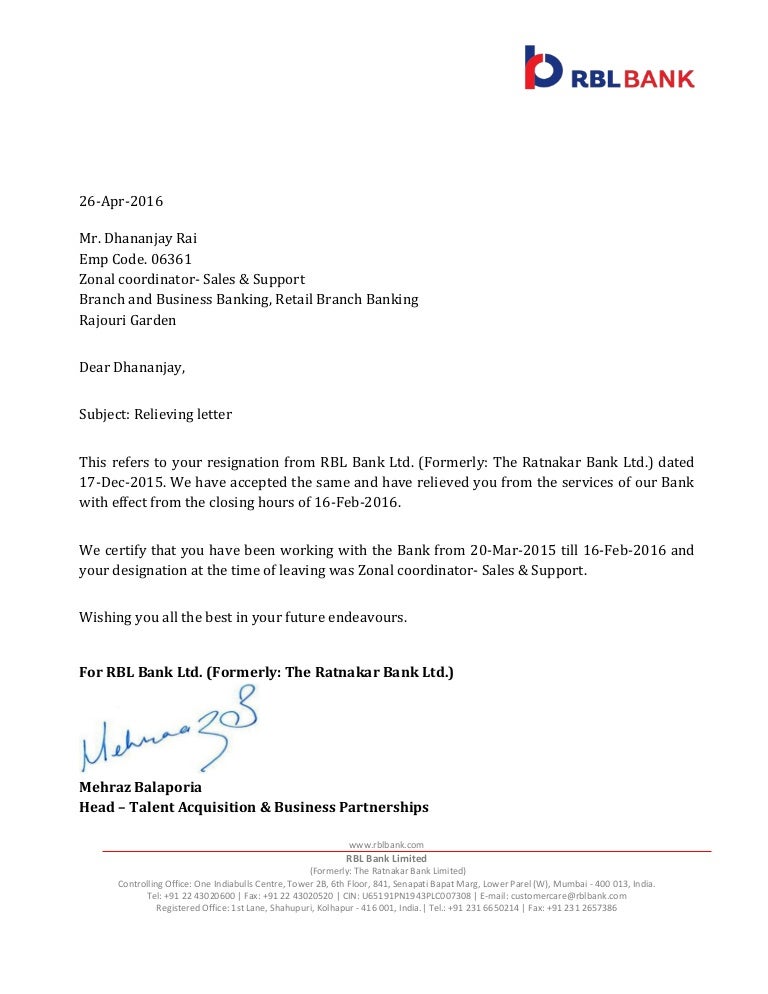 Relieving Letter_RBL BANK