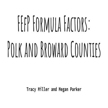 FEFP Formula Factors | PPT
