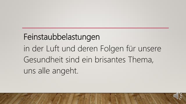 Feinstaub die unsichtbare gefahr | PPT Feinstaub die unsichtbare gefahr | PPT