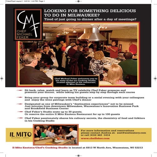 About Chef Michael Feker | PDF