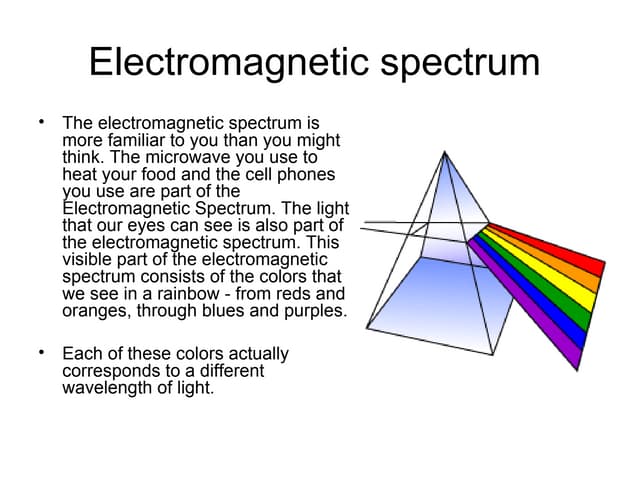 Electromagnetic spectrum | PPT