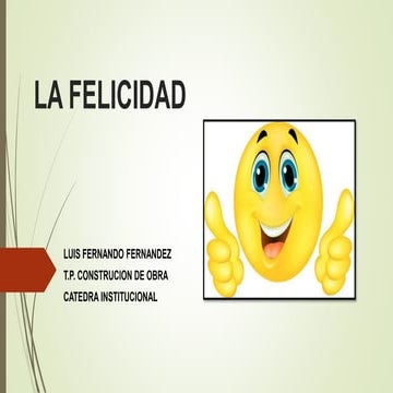 La felicidad | PPTX
