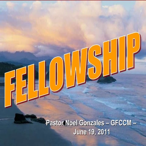 Fellowship | PPT