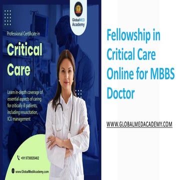 Fellowship in Critical Care Online for MBBS Doctor - GlobalMedAcademy.pdf