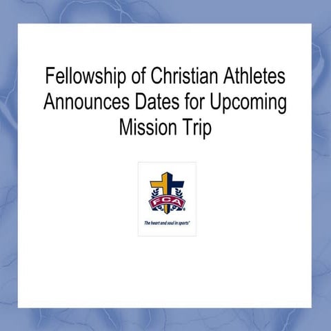 Fellowship of christian athletes (fca) | ODP