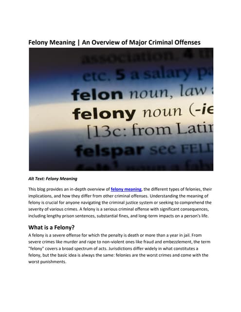 DIFFERENCES BETWEEN FELONY AND MISDEMEANOR.docx