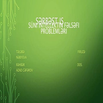 Felsefe suni intellekt | PPTX