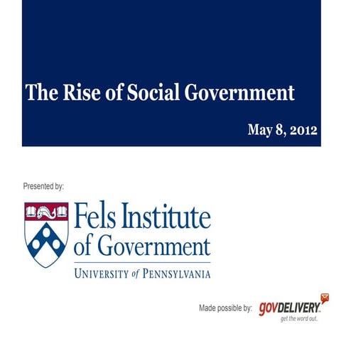 The Rise of Social Government | PPT