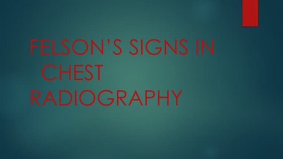 Signs in Chest Xray | PPTX | Lung and Respiratory Health | Diseases and ...
